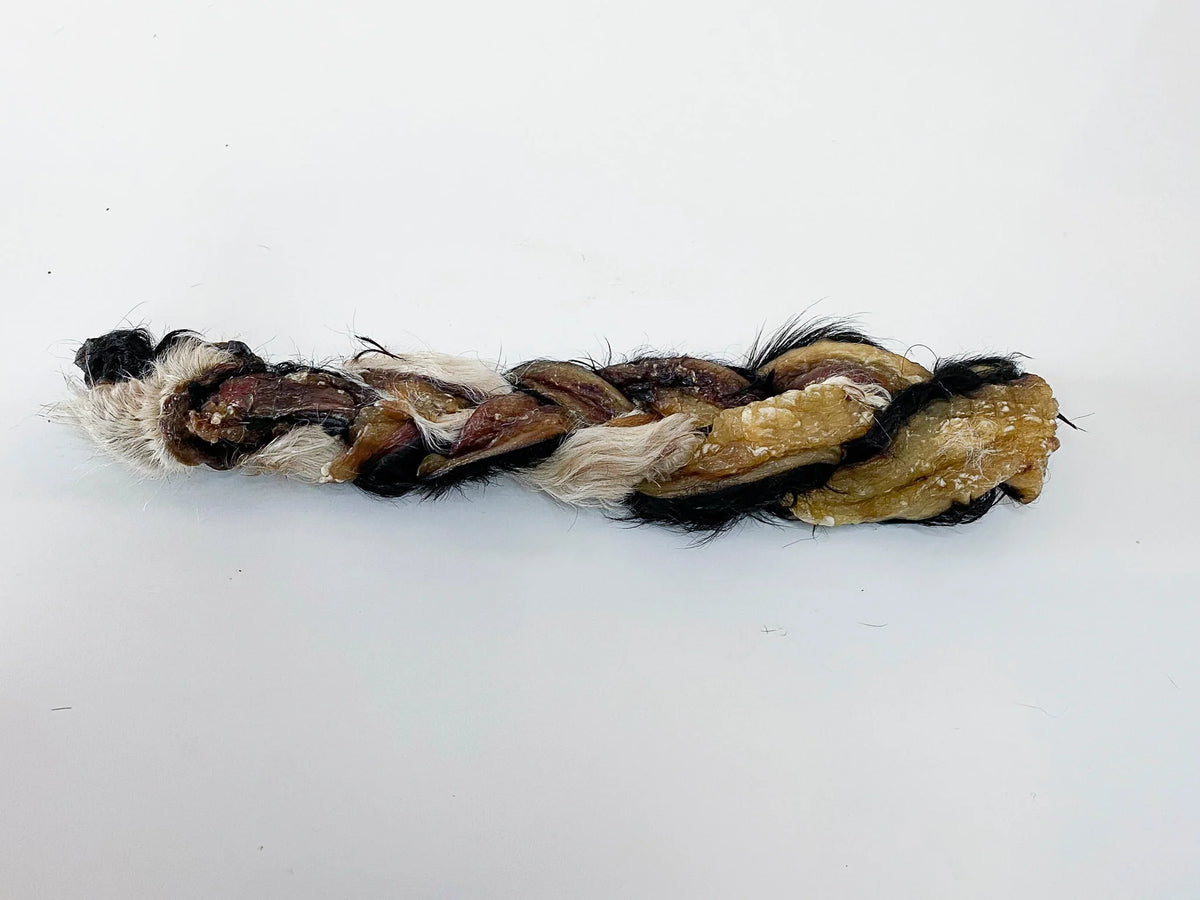 Braided Beef Hide with Fur